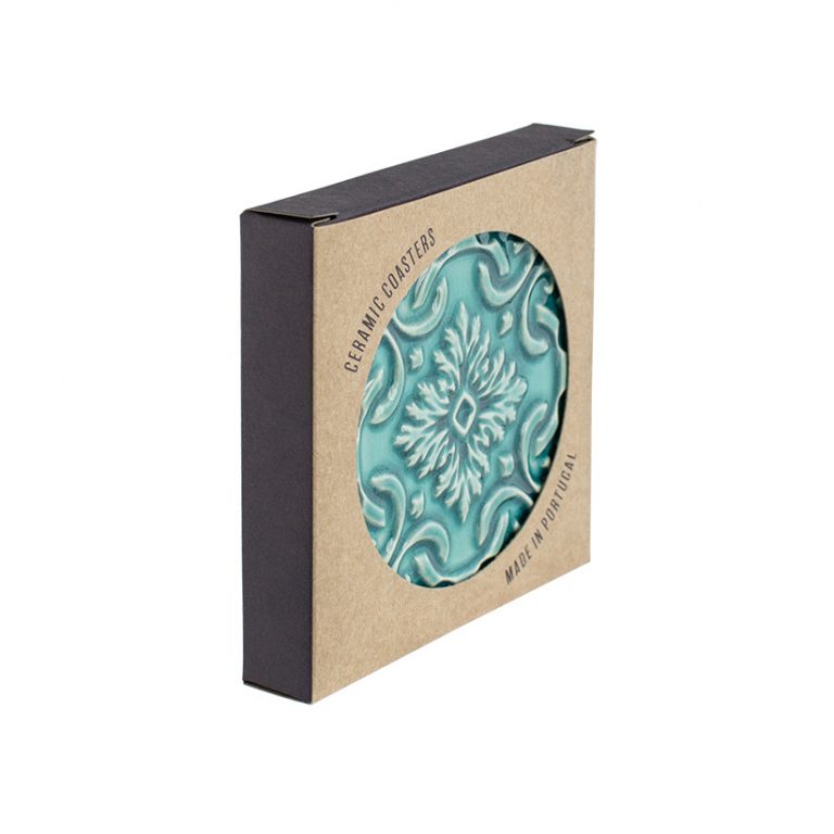 2 Coasters Ceramic Set – Visit Lisboa Shop